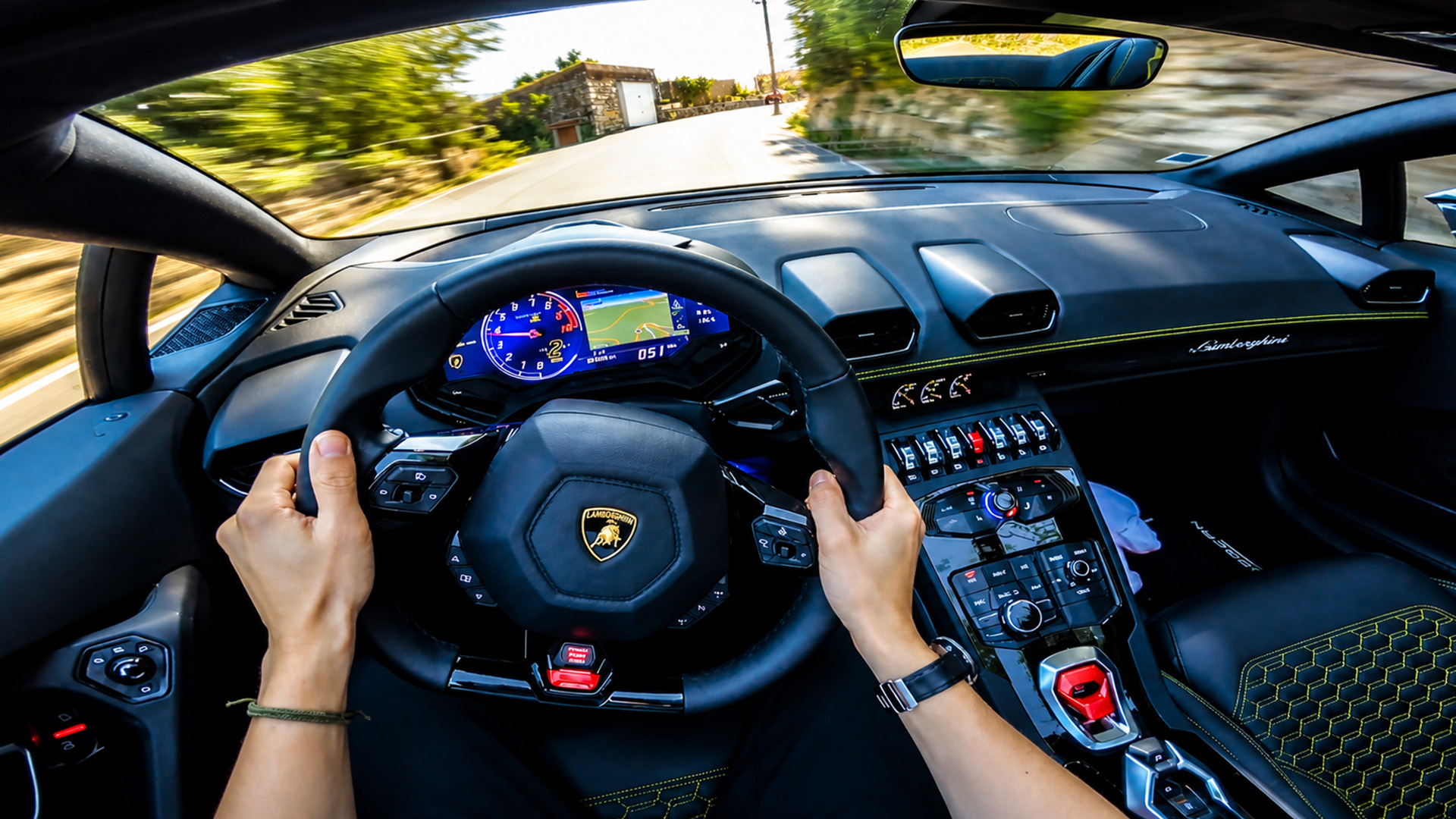 Inside a Lamborghini Huracan pushed to the limit