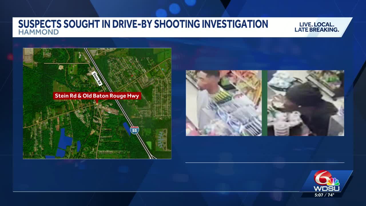 Suspects sought in drive-by shooting investigation