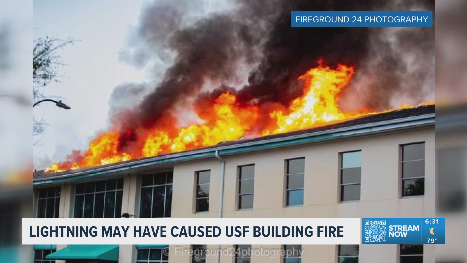 Lightning may have caused USF building fire, officials say