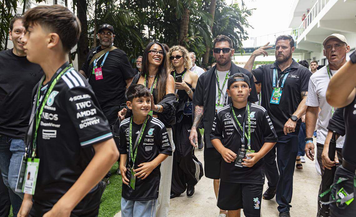 See Lionel Messi and other VIPs at the Miami Grand Prix track