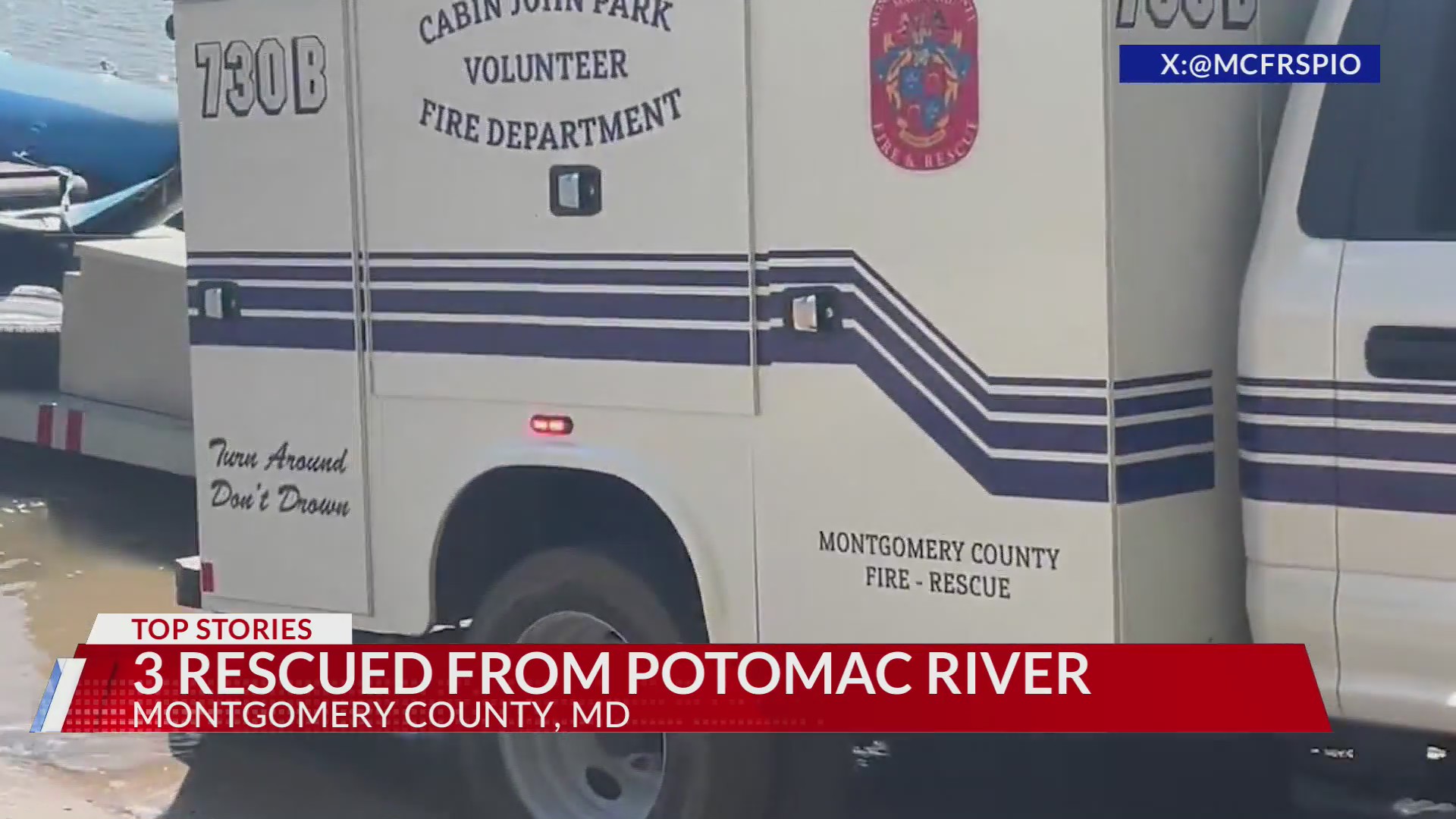 Kayaker critically hurt, 2 others rescued from Potomac River