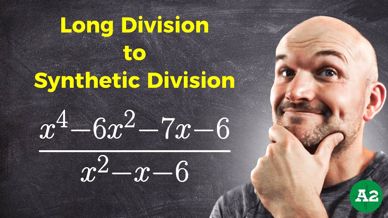 Turning a long division problem into synthetic division #alg2