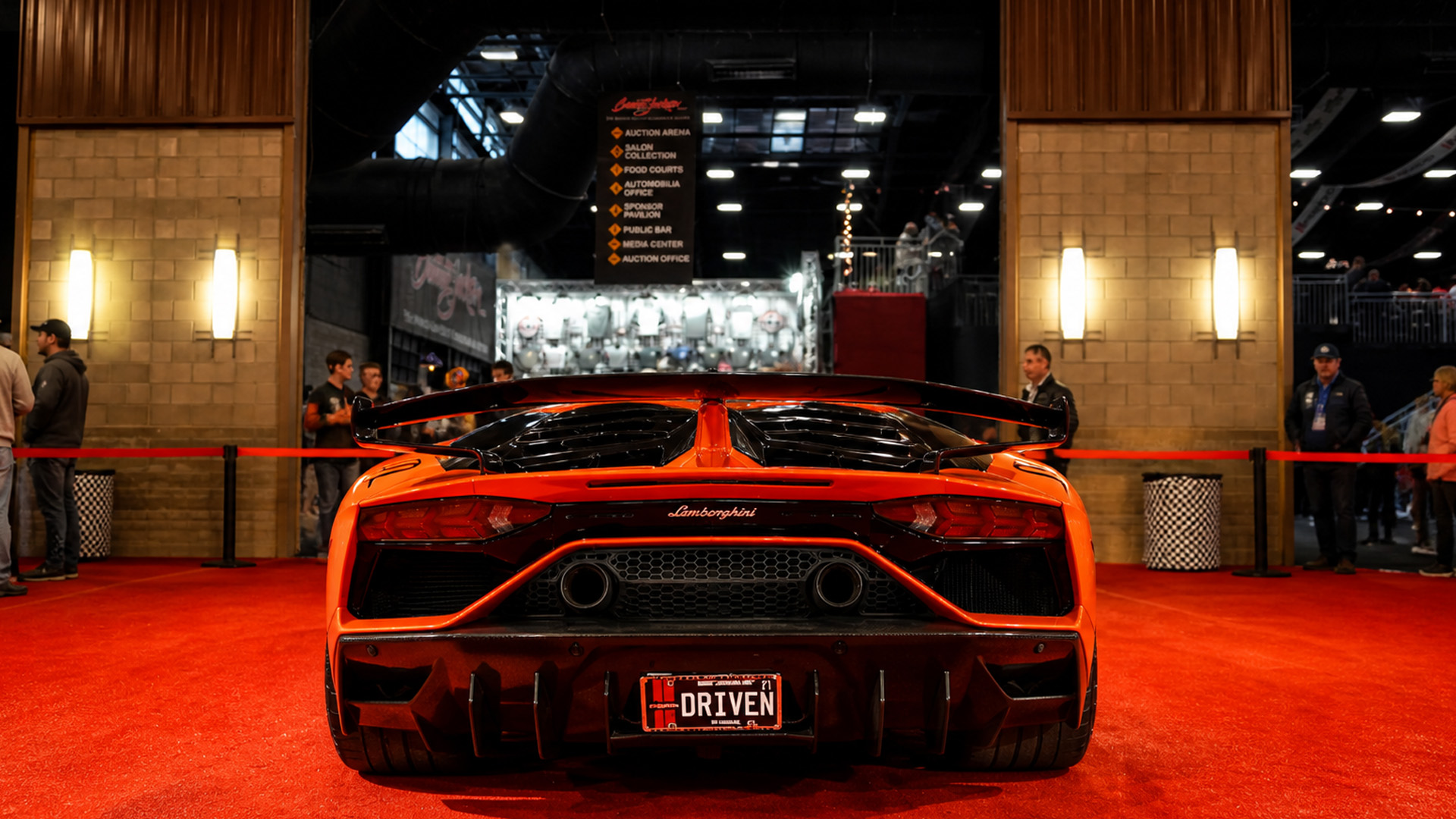 Lamborghini Aventador SVJ Rear View Brutal Design Supercar Presence