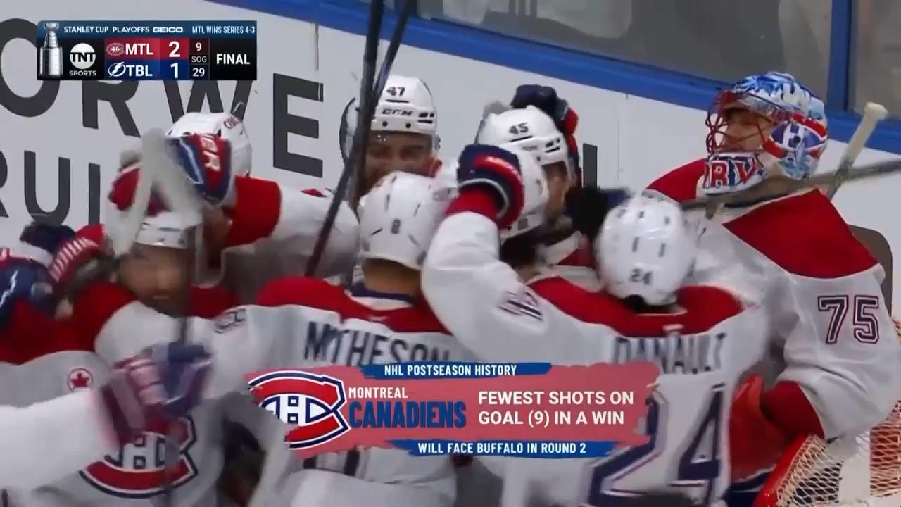 Canadiens outlast Lightning 2-1 in Game 7 to win thrilling 1st-round series