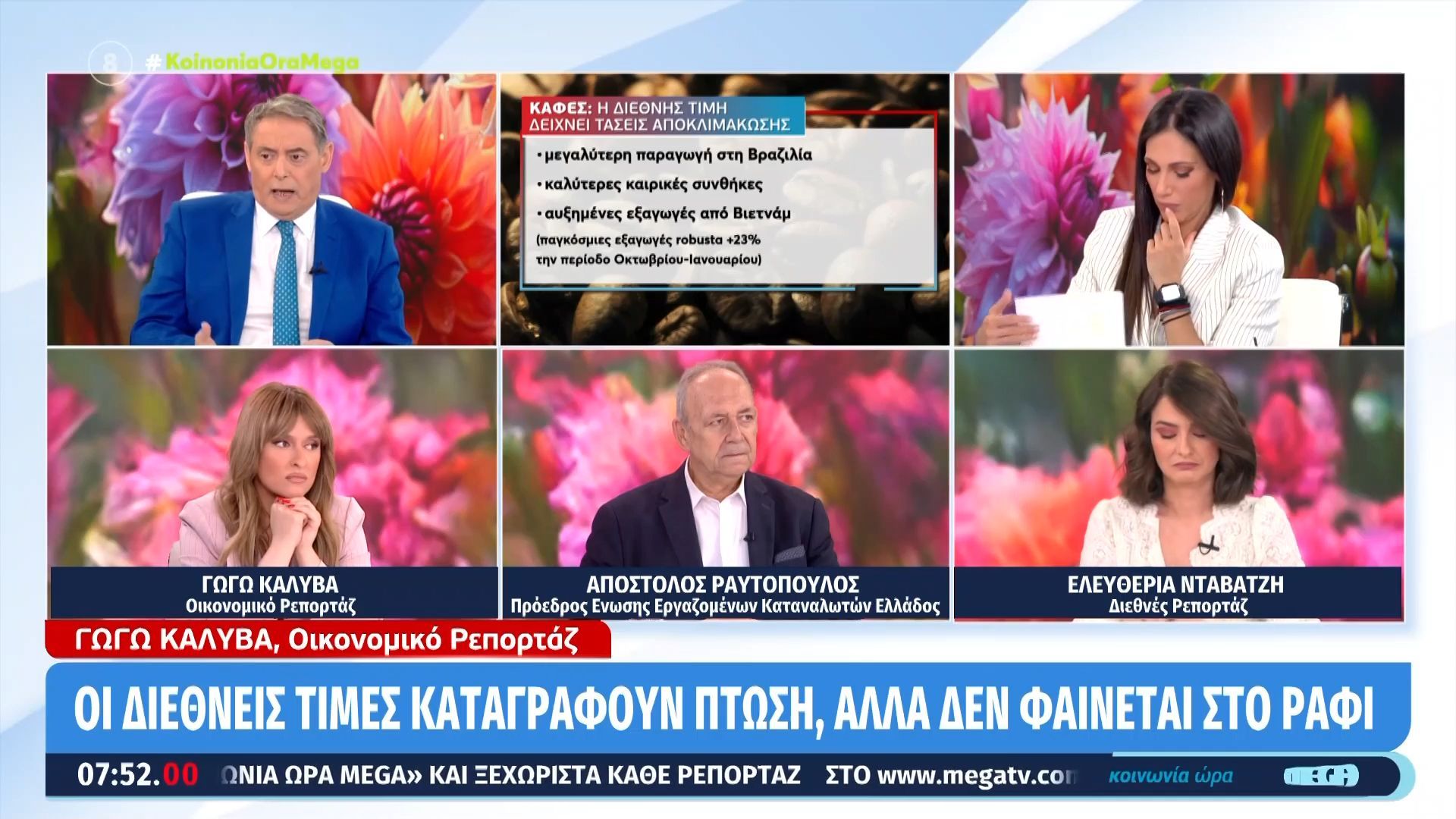 Καφές: Αποκλιμάκωση διεθνώς, «ανθεκτικές» οι τιμές στην αγορά