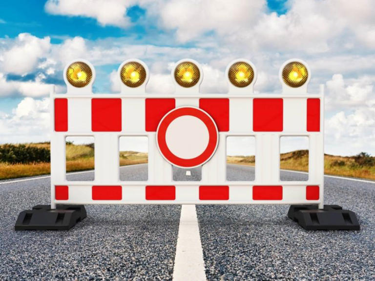 Ansbach: Straßensperrung auf der Schalkhäuser Straße in Kammerforst ...