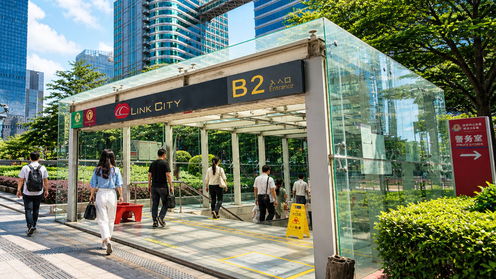 This simple entrance hides one of the city’s busiest transit systems