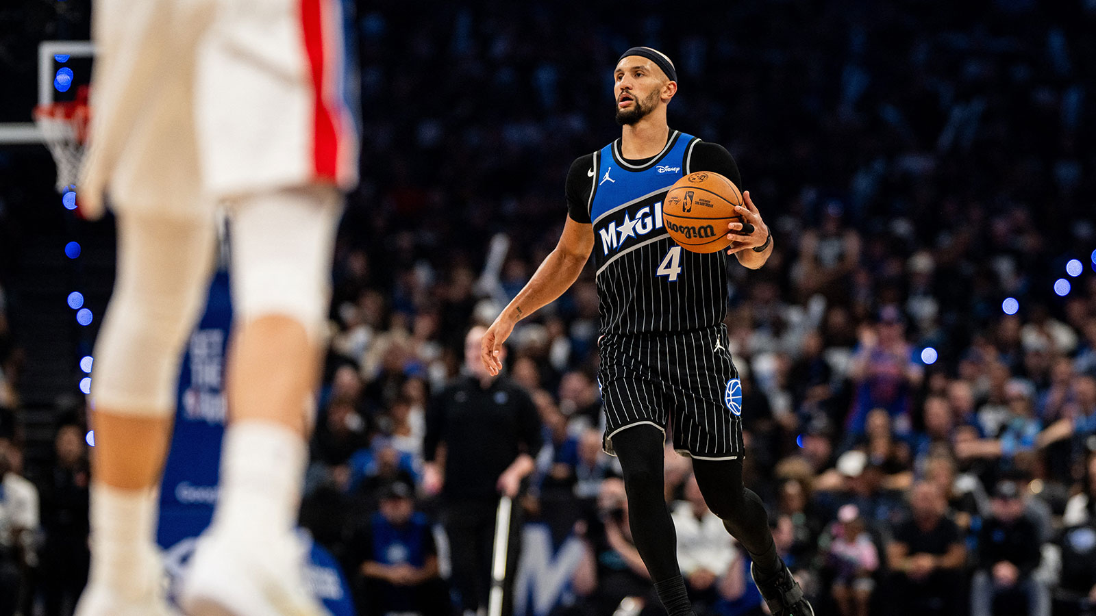 Magic’s Jalen Suggs suffers ankle injury scare in Game 7 vs. Pistons