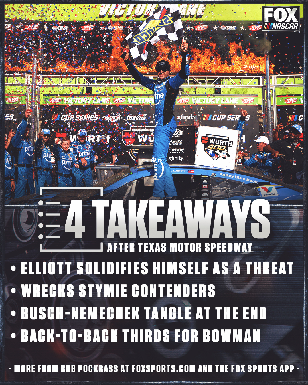 4 takeaways from Chase Elliott's victory at Texas