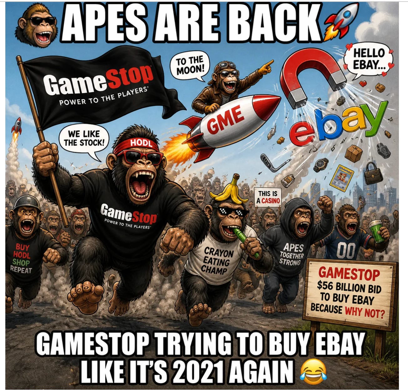 GameStop's CEO unleashed a flood of good memes with his eBay offer