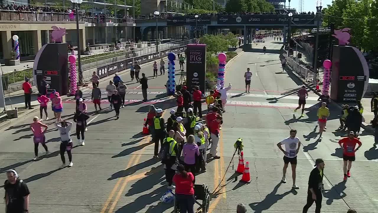 Find your finish - Flying Pig Marathon - 9:37 a.m. - 10:07 a.m.
