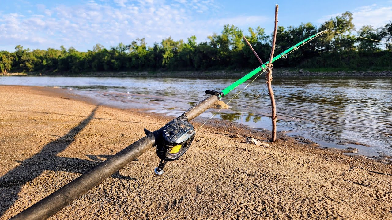 Overnight fishing adventure on a remote river island