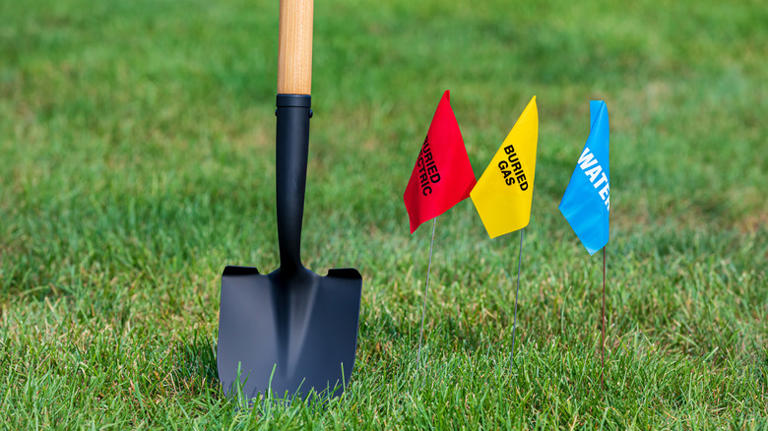 What to do if you find blue utility markings on your curb