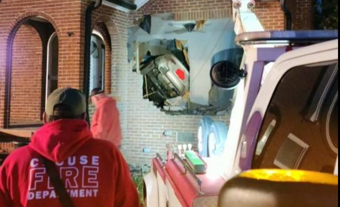 Airborne car goes through front window, lands 30 feet inside home, NC ...