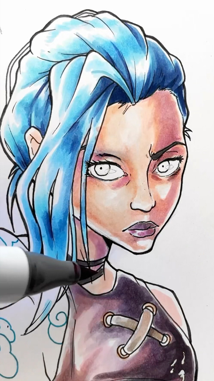 How to blend and color hair with simple art techniques