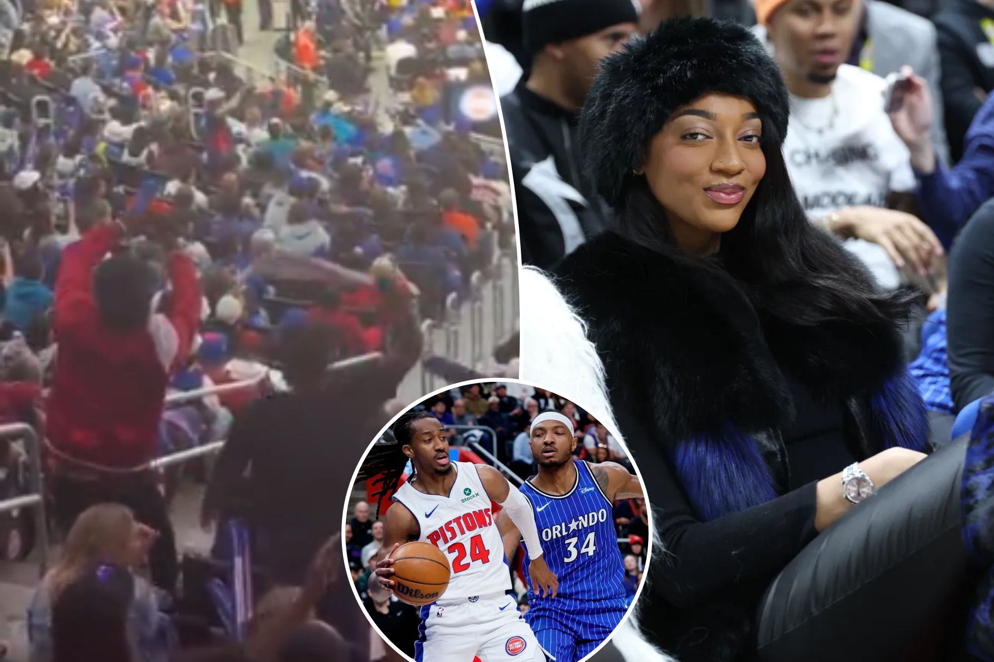 Pistons fans loudly troll Magic with 'Angel Reese' chants during Game 7 ...