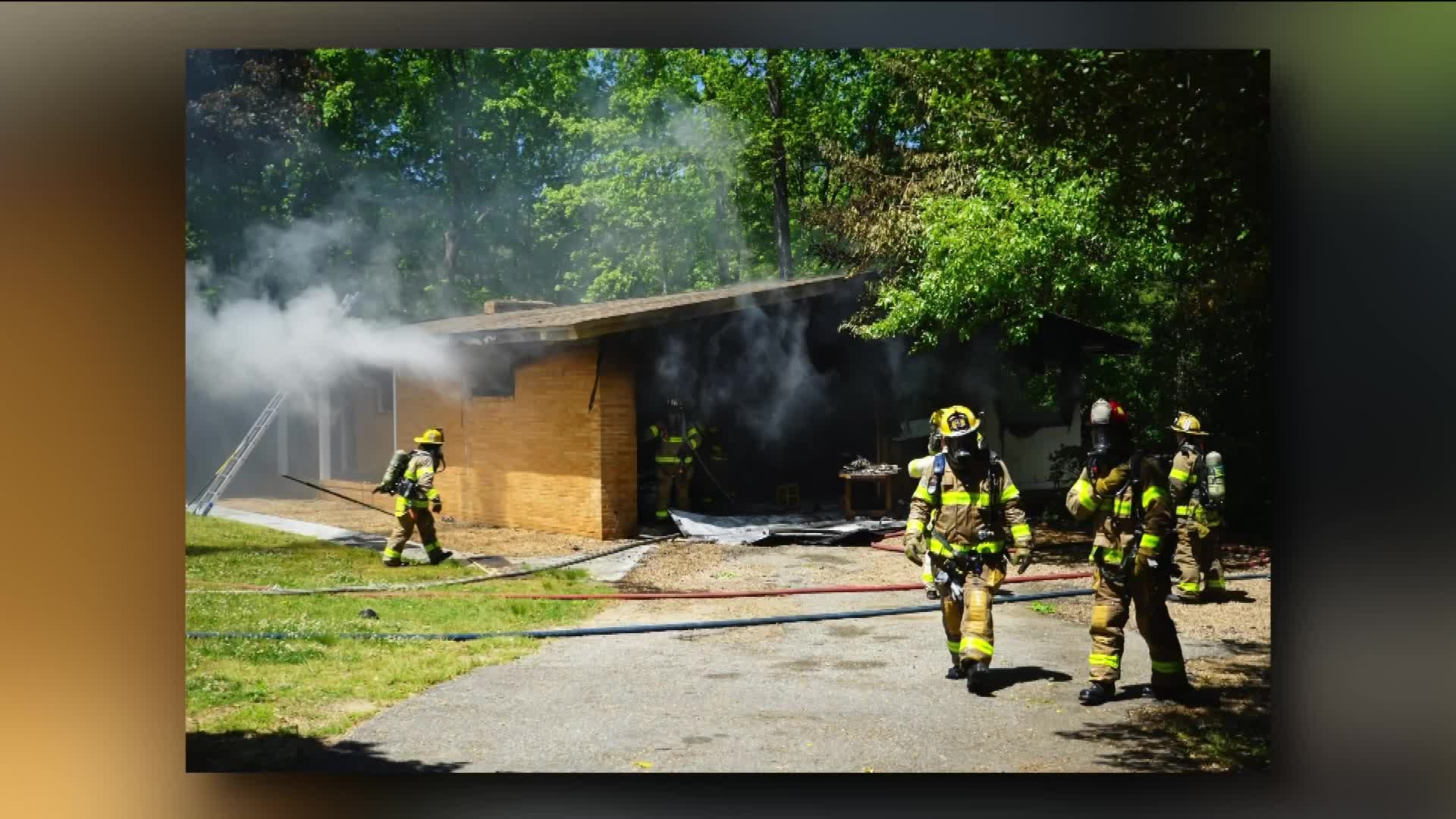 Officer pulls person from burning Chesterfield home; victim ...