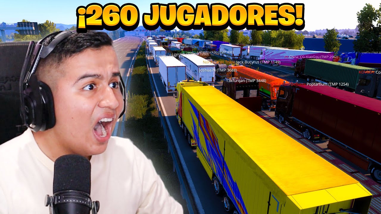 260 jugadores en ruta noob Euro Truck Simulator 2