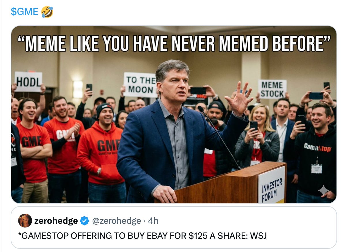 GameStop's CEO unleashed a flood of good memes with his eBay offer