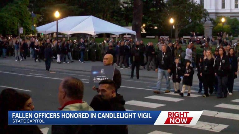California honors fallen officers in a 2-day memorial event in Sacramento