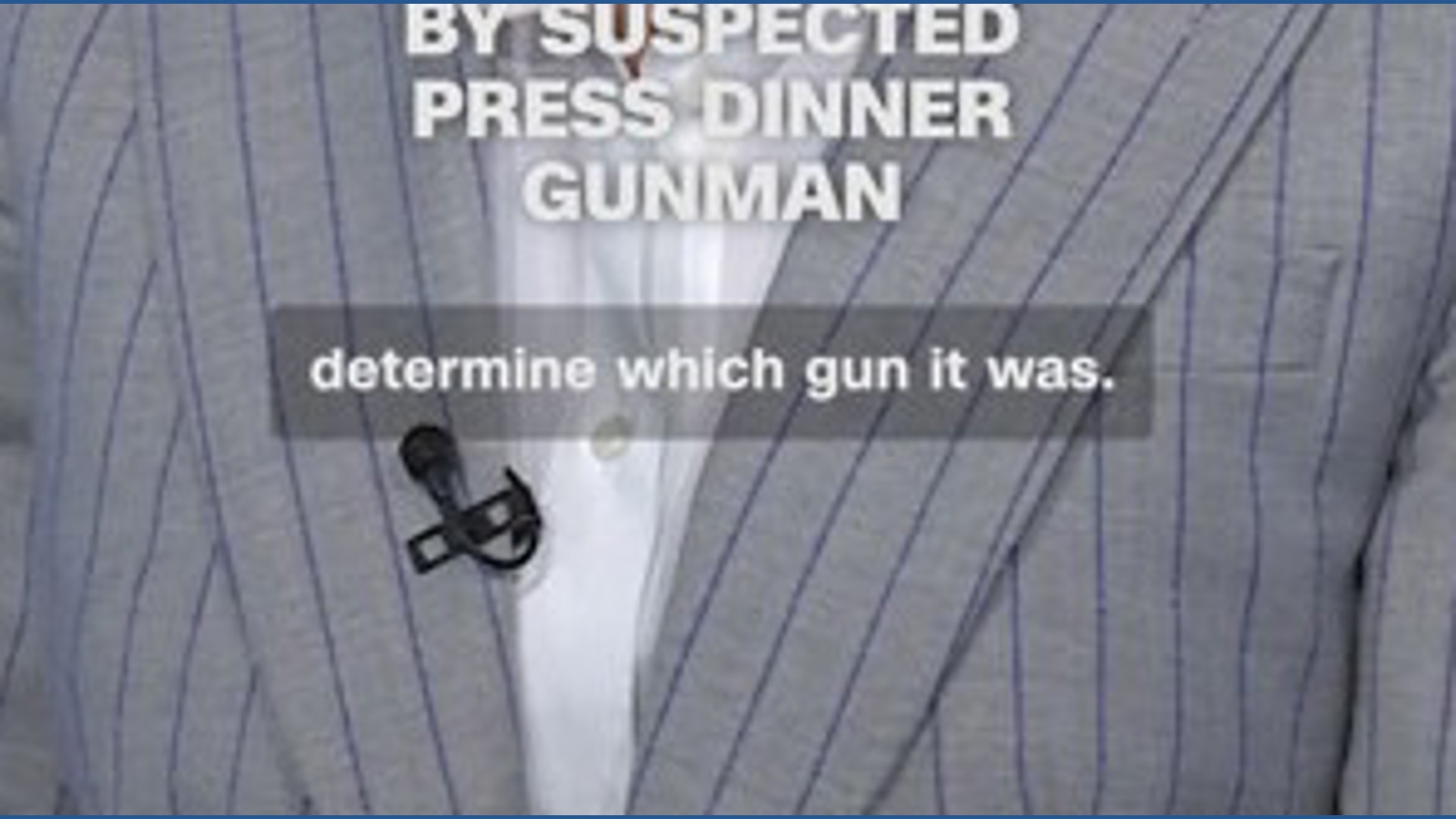 WHCD gunman 'definitively' shot agent