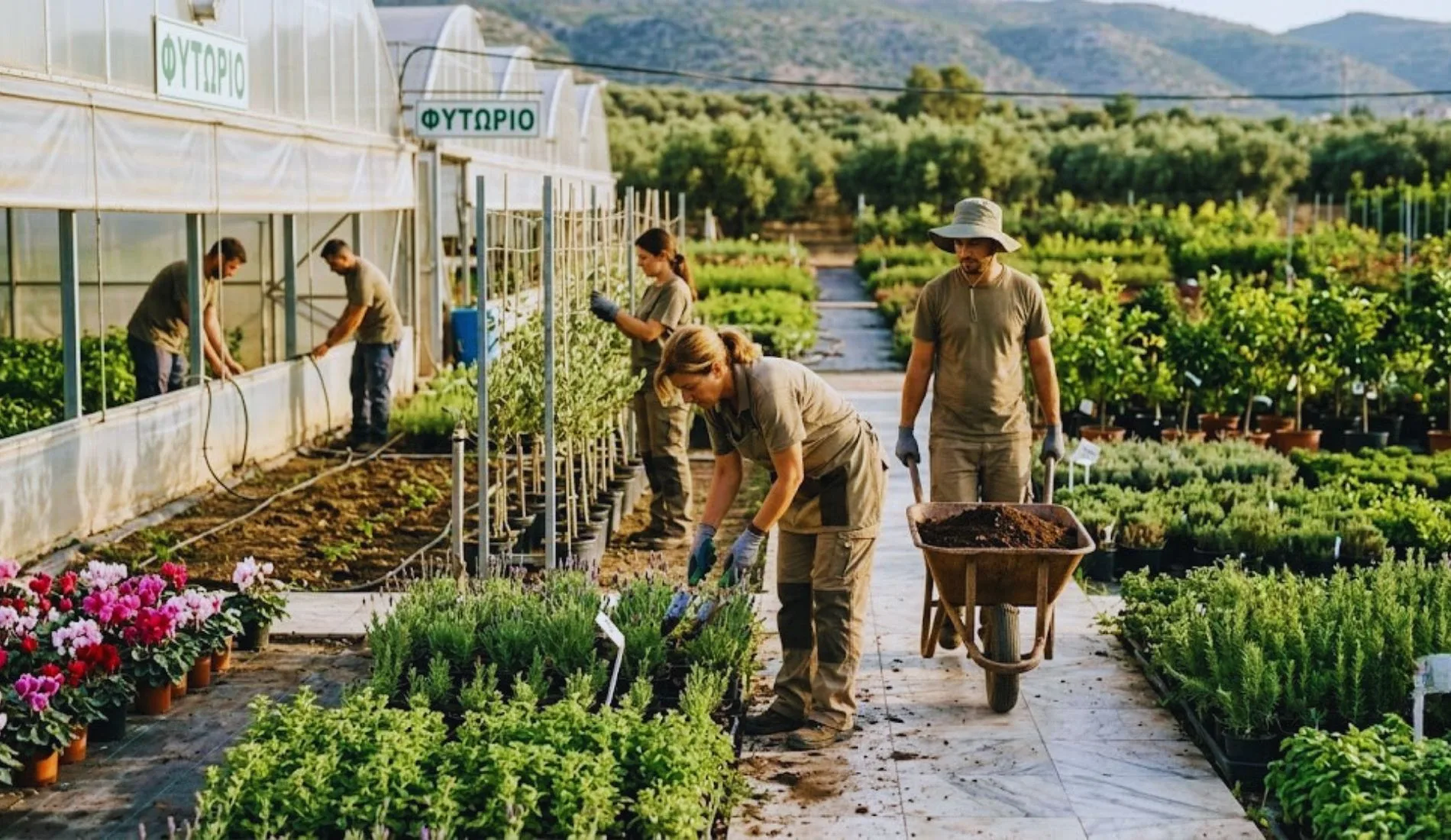 Εργάτες/εργάτριες ζητούνται για μεγάλο & σύγχρονο φυτώριο