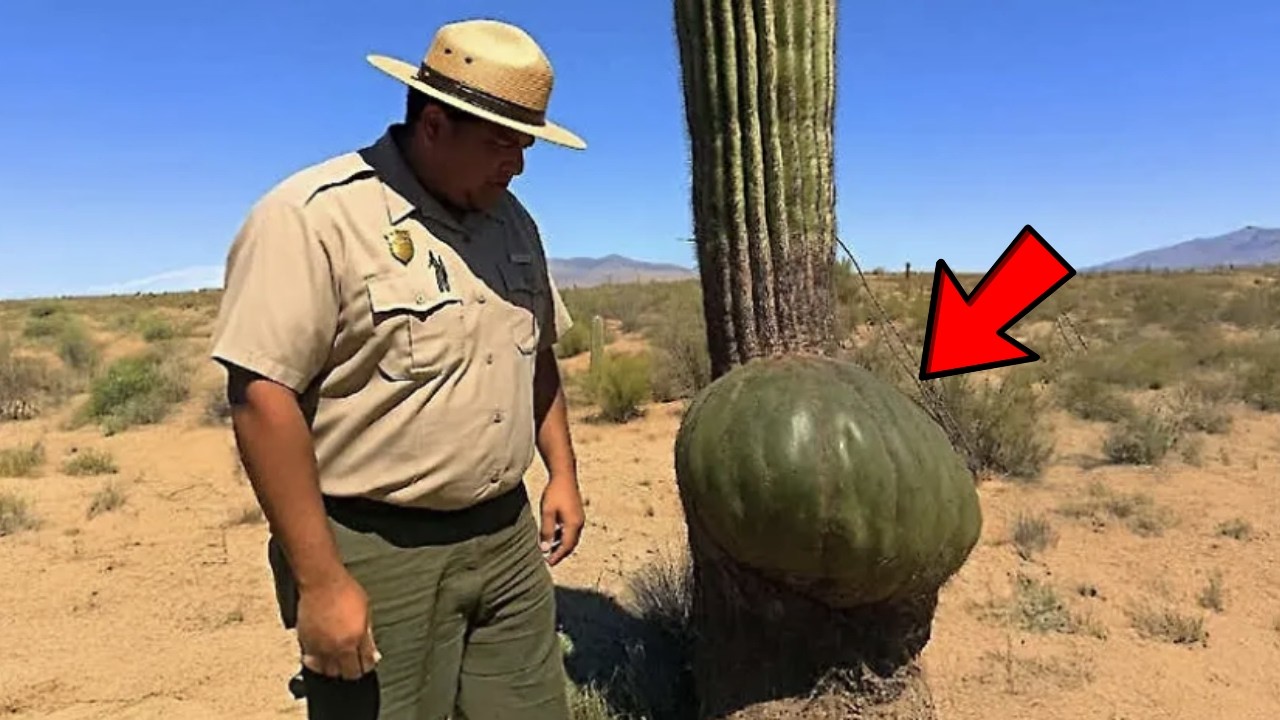 Ranger cuts open cactus with strange lump... what he found had his name ...