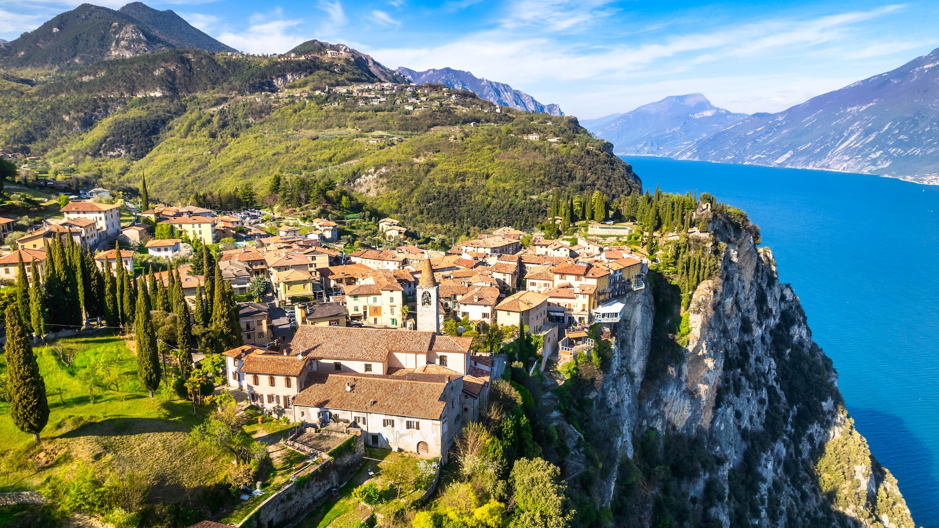 On Lake Garda, this village perched above the water offers one of the ...