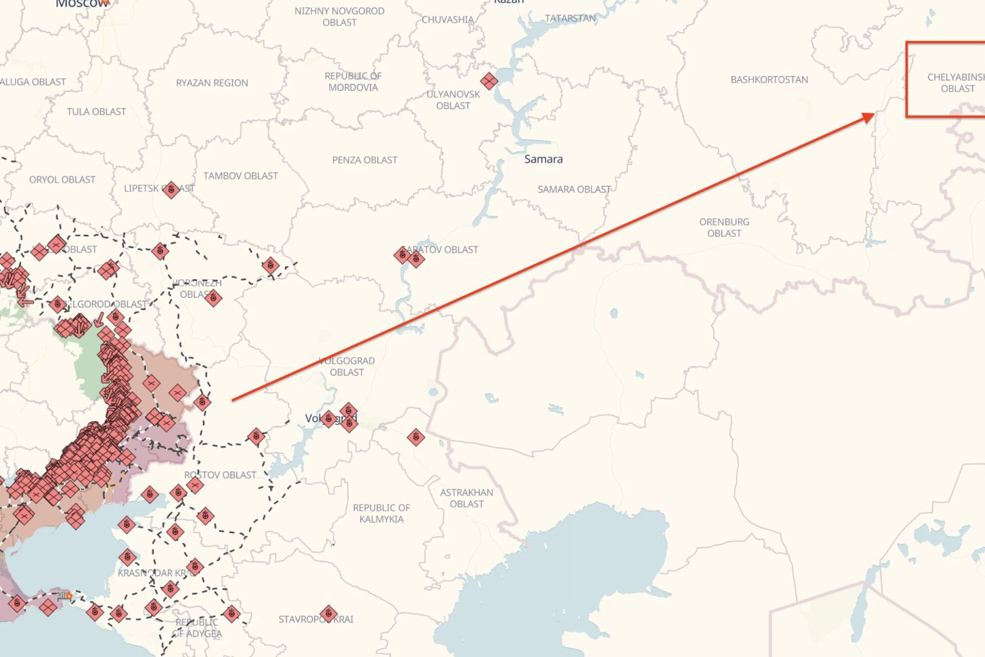 Satellite imagery reveals new Russian losses