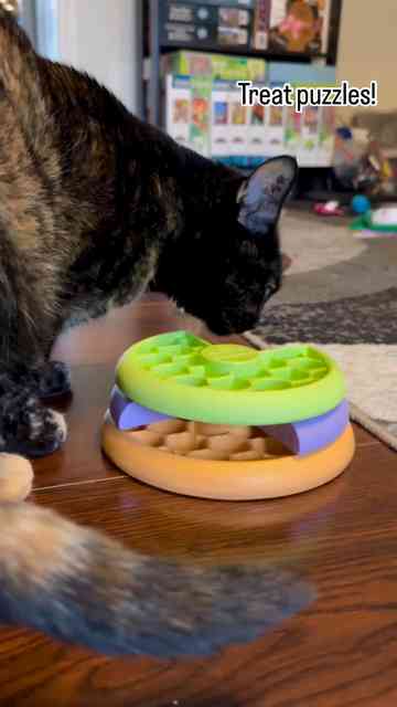 Treat puzzle fun cat toy enrichment game