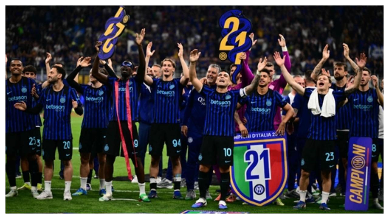 Serie A: Inter Milan crowned champions after beating Parma 2-0