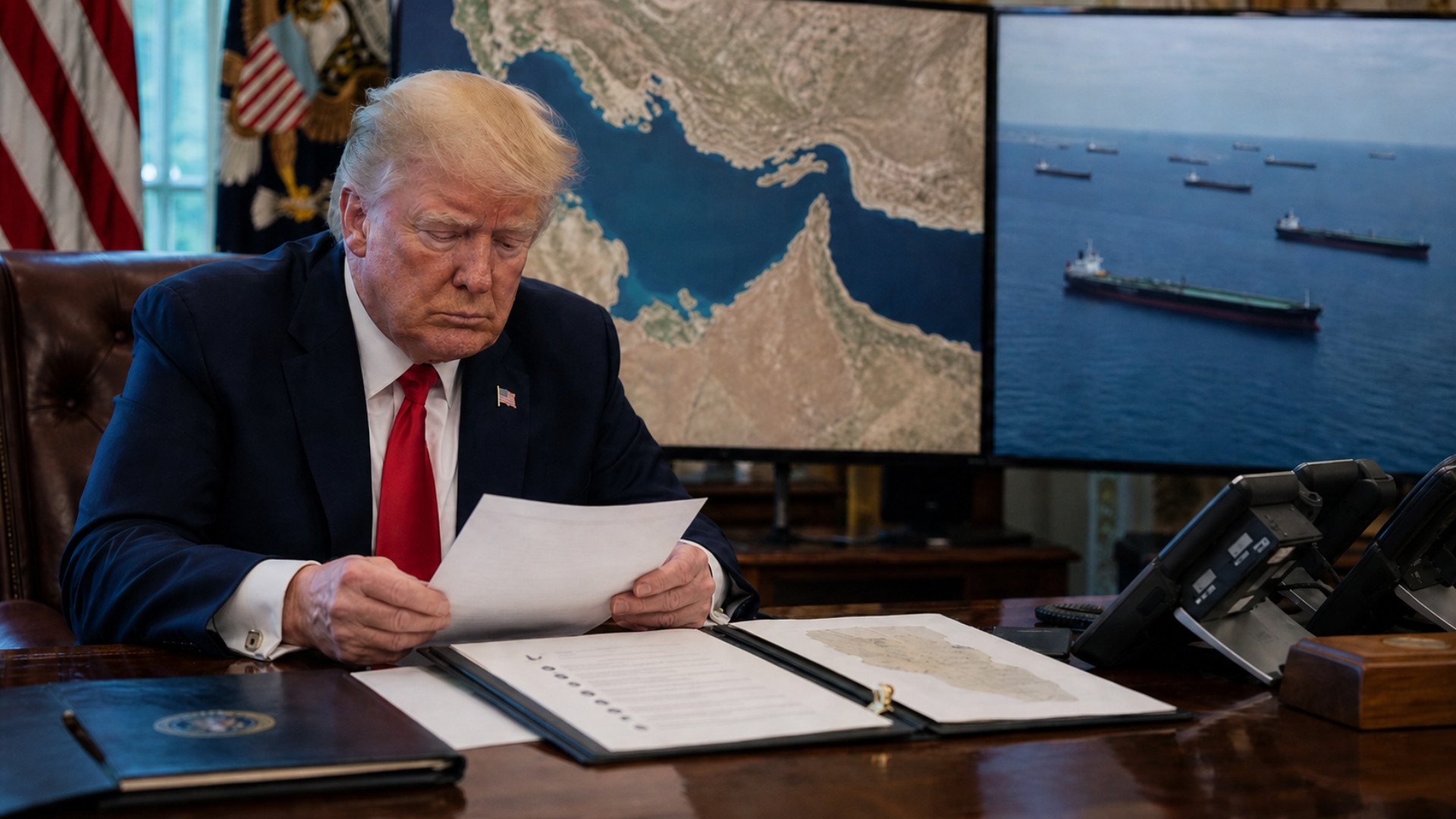 Trump reviews Iran’s 14-point peace plan as Hormuz deadlock continues