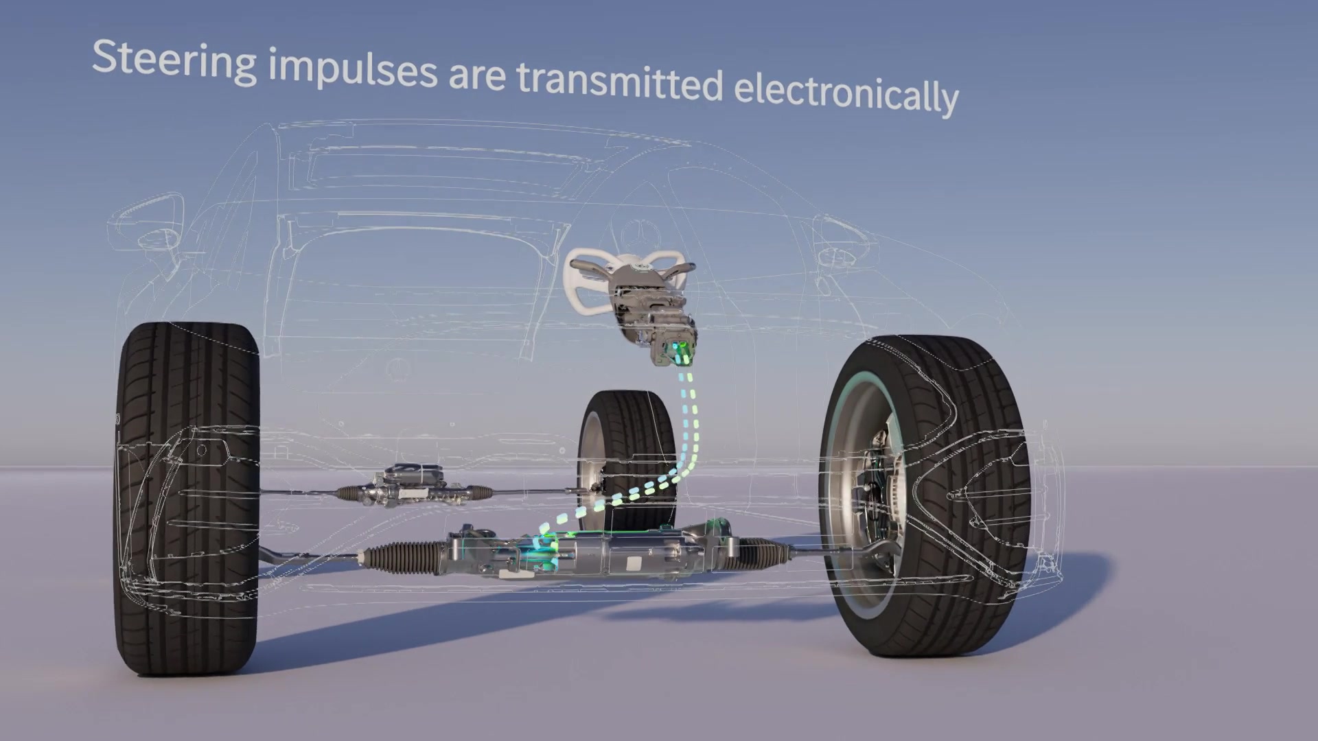 Steer-by-wire becomes reality in the new Mercedes-Benz EQS animation
