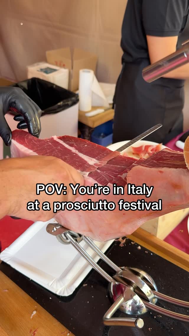 Prosciutto festival in Italy