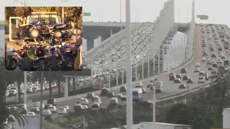 Dirt bike takeover shuts down Bay Bridge; 70 bikes impounded