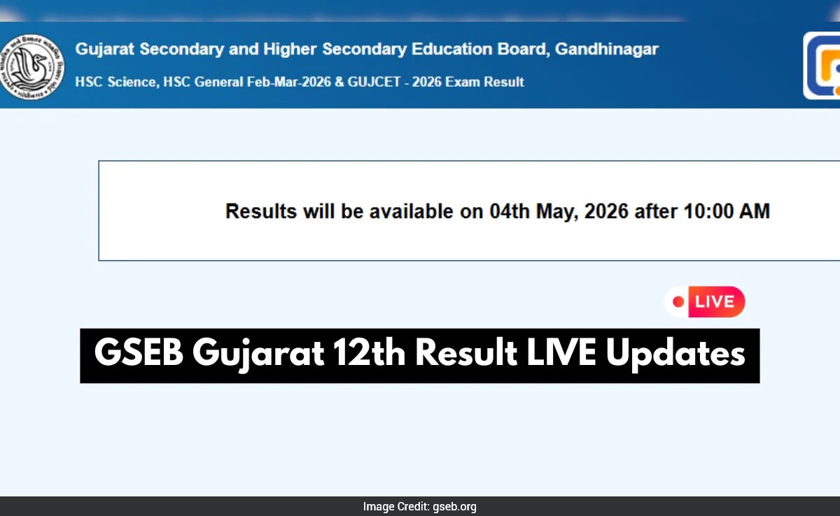 GSEB Gujarat 12th result live: HSC results out today at 10 am, download ...