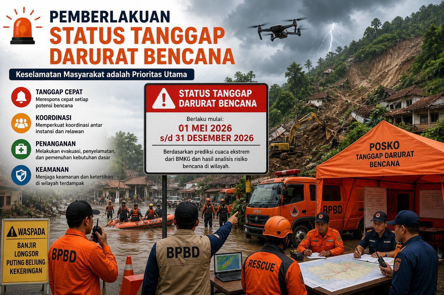 Cianjur perpanjang status siaga darurat bencana hingga akhir 2026 ...