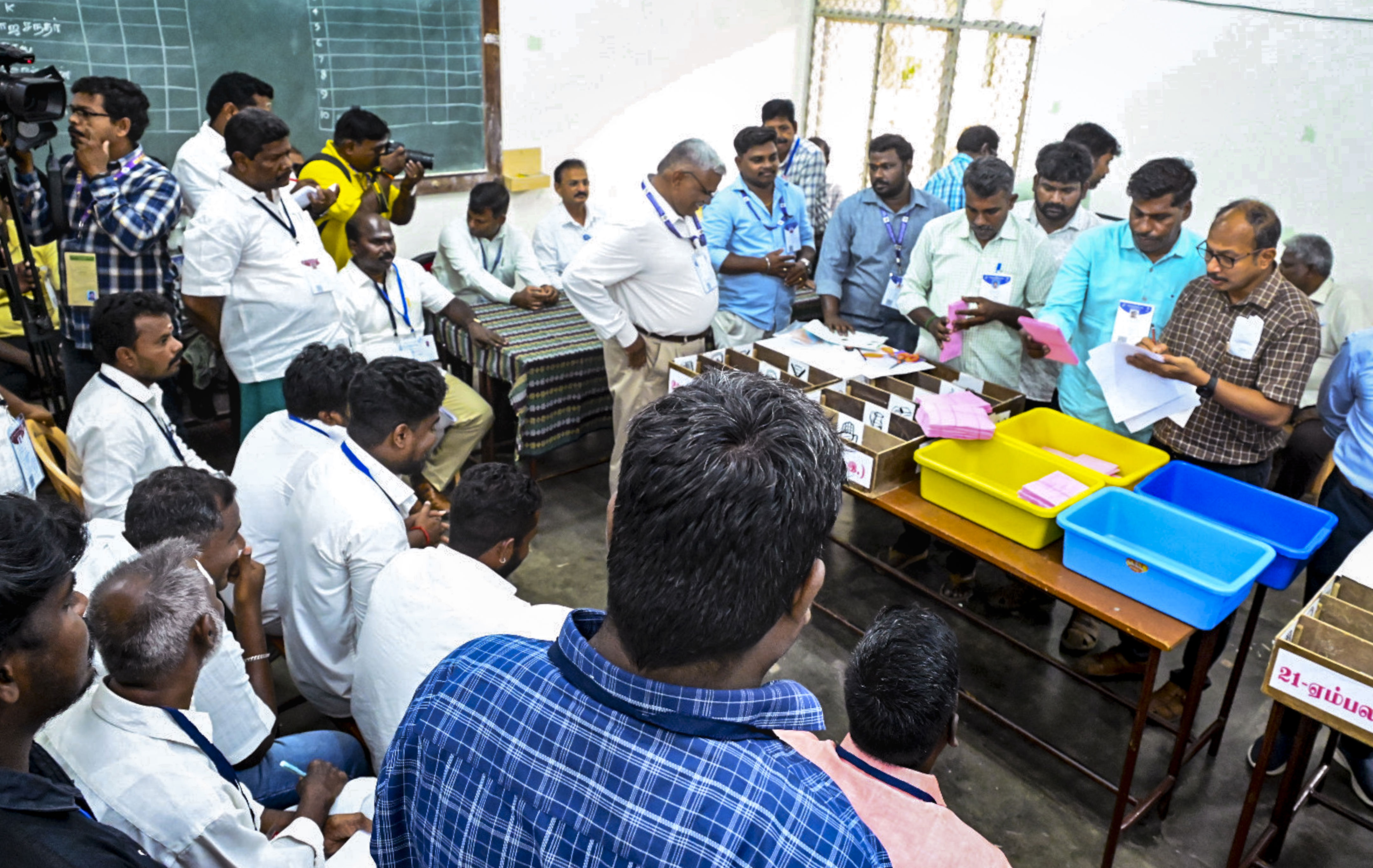 Puducherry CM, AINRC candidates ahead in UT polls