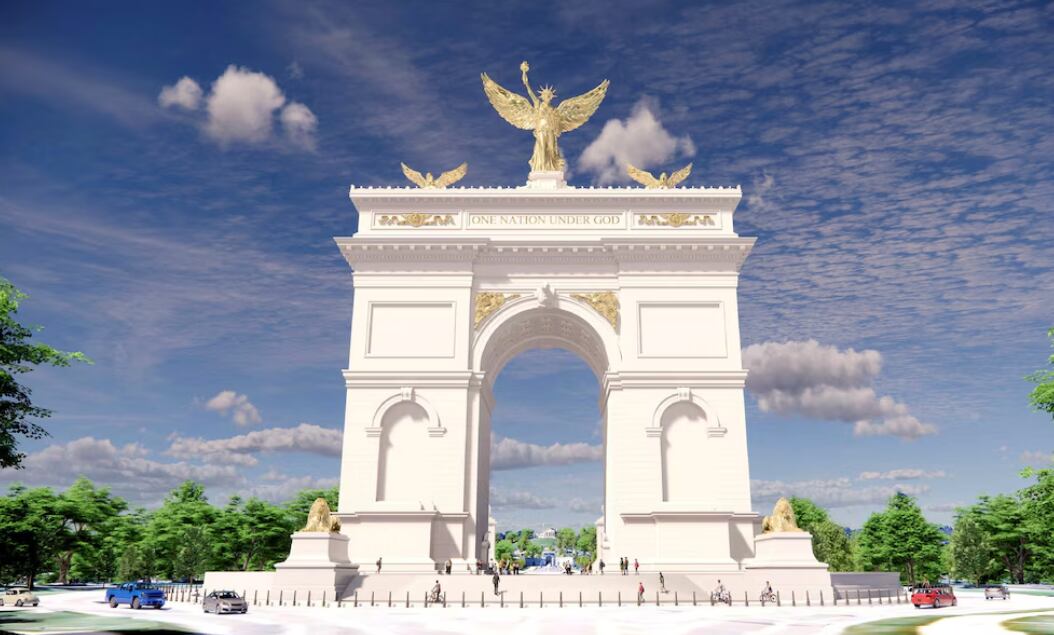 Así es el 'Arco del Triunfo' que Trump quiere construir en Washington