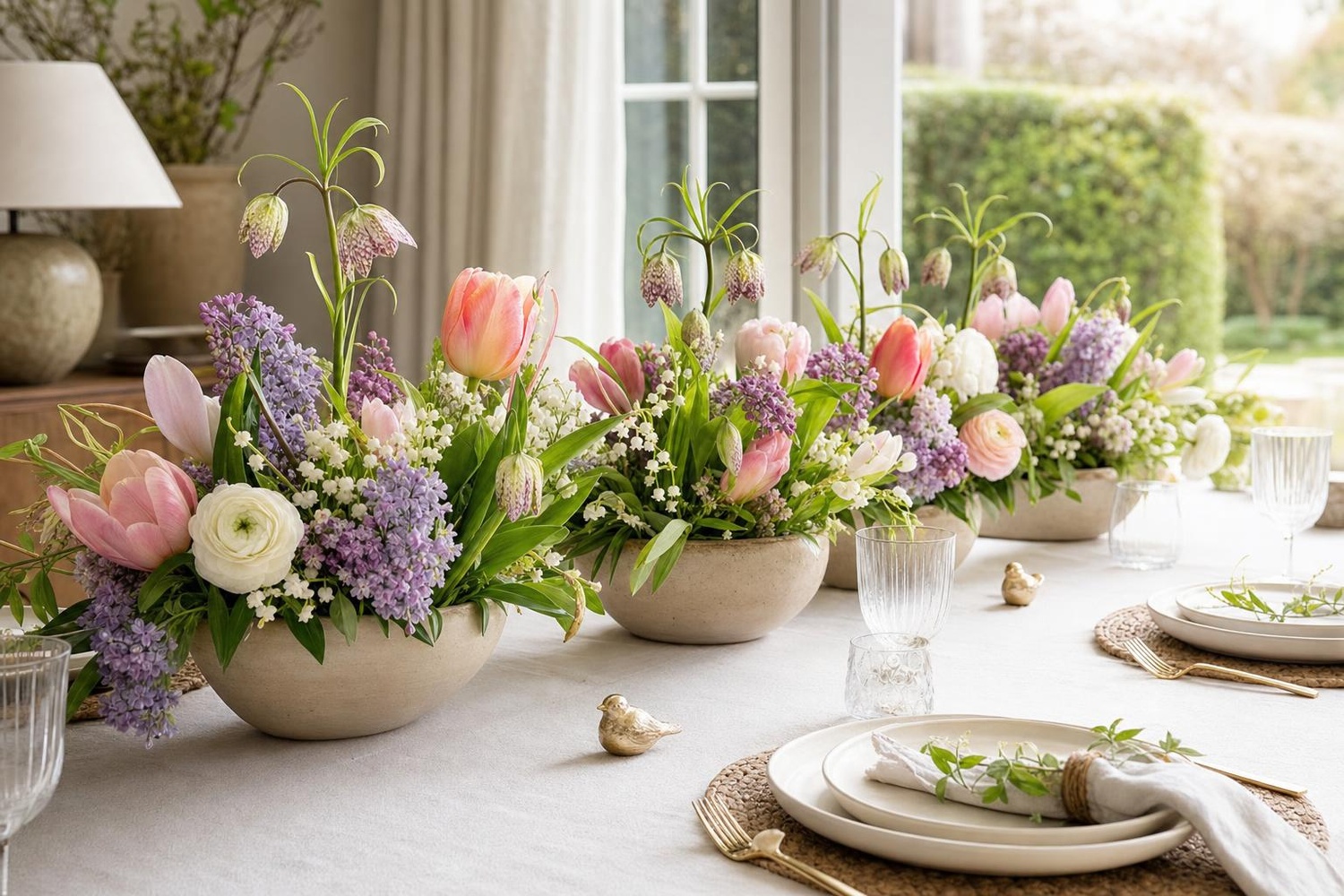 Tulipes, renoncules et muguet : la méthode avec 3 bols qui élève ...