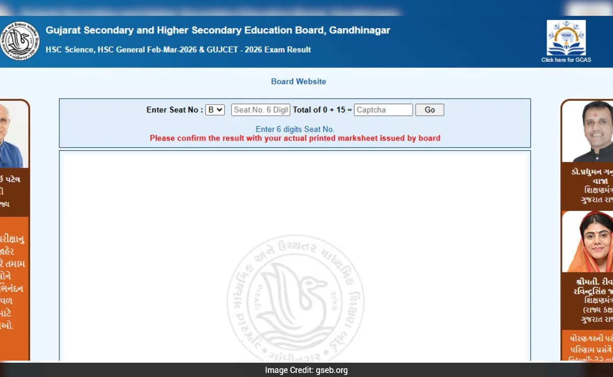 GSEB Gujarat 12th result (OUT) LIVE: HSC results out, check download ...