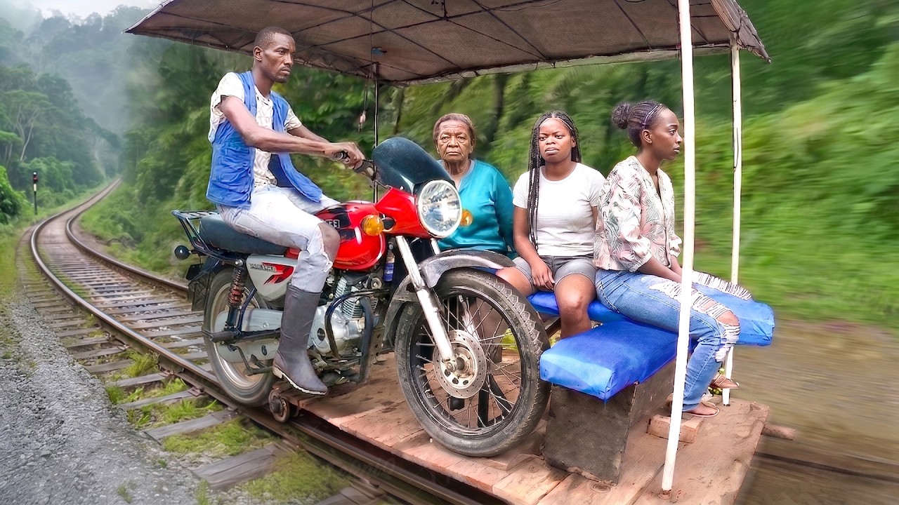 Genius idea: This village transformed an old motorbike into a train