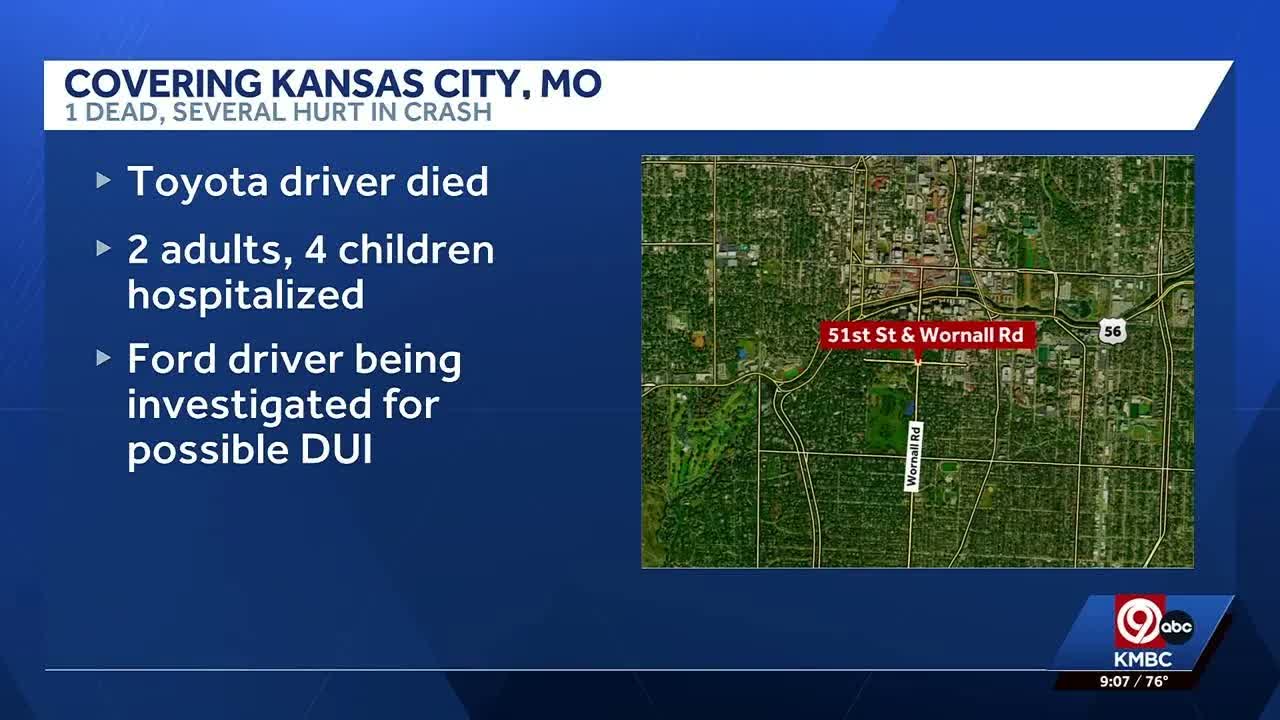 Fatal crash at 51st and Wornall in Kansas City