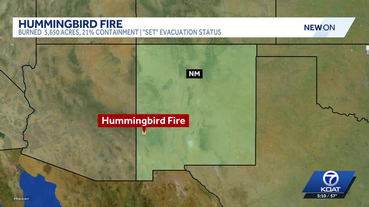 Evacuation orders downgraded for Hummingbird Fire