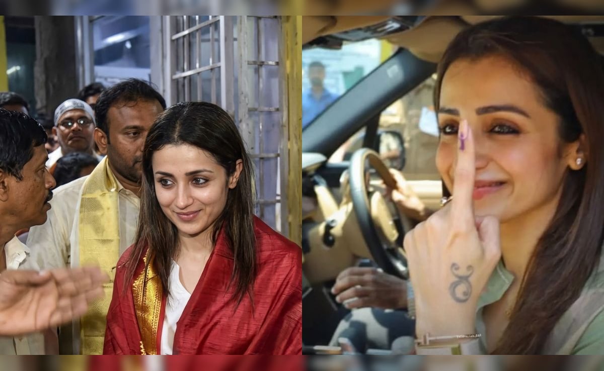 Actress Trisha Krishnan visits Tirupati Temple on 43rd birthday, ahead ...