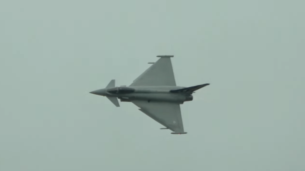 Watch this Eurofighter tear through the sky - "That was aggressive"
