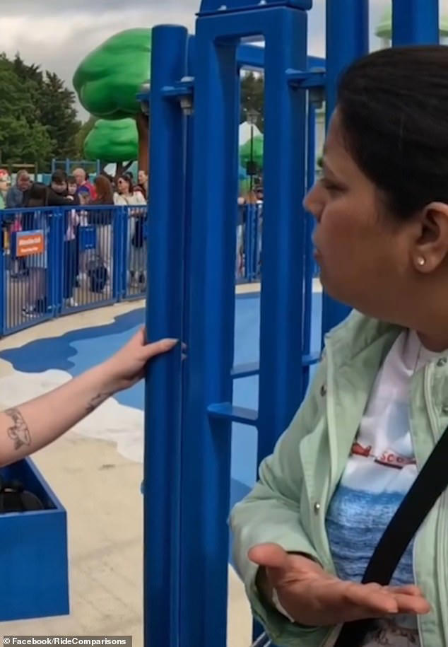 Moment 'queue jumping' row erupts at Chessington as families wait for ...