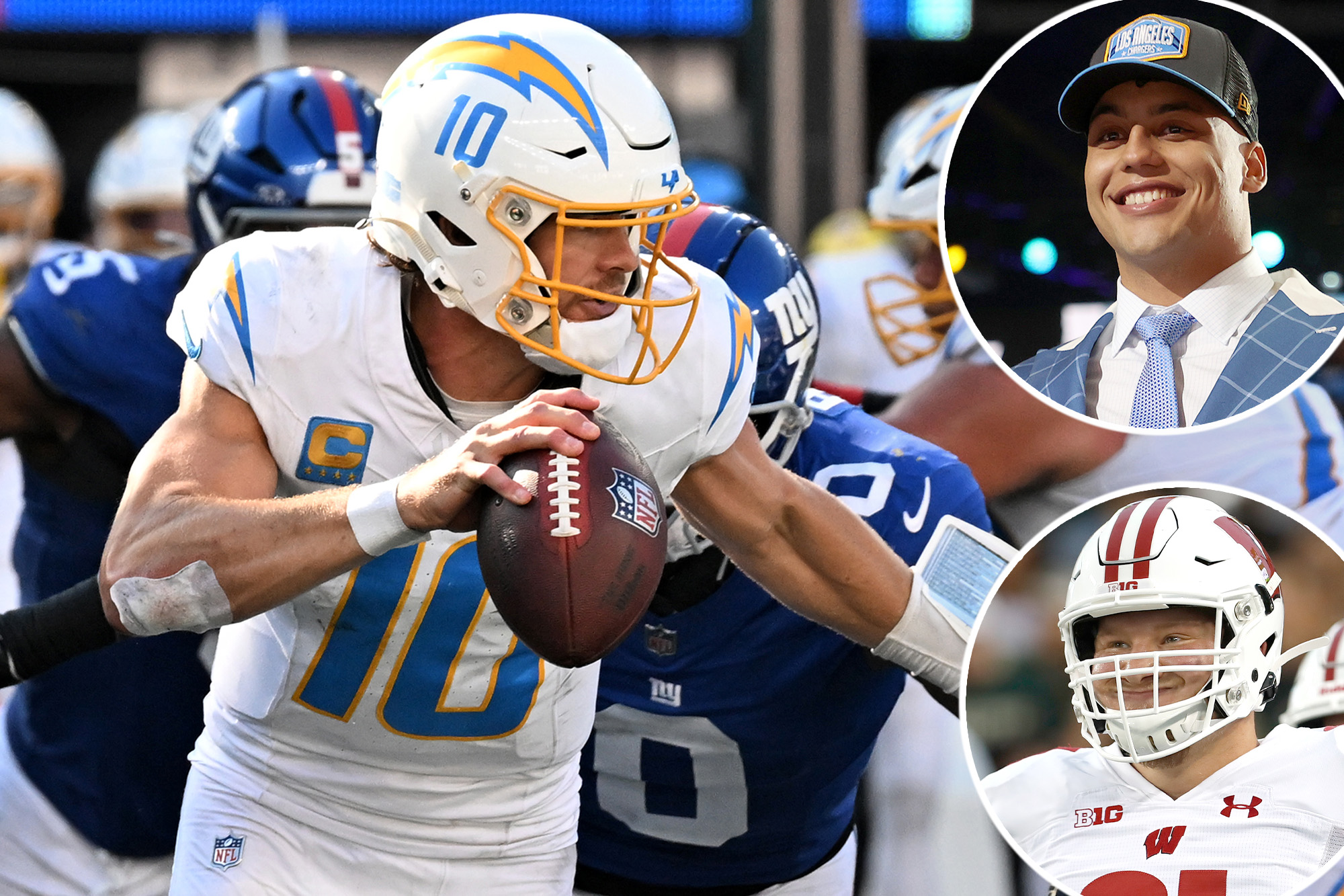 Chargers upgrade offensive line to help keep Justin Herbert upright