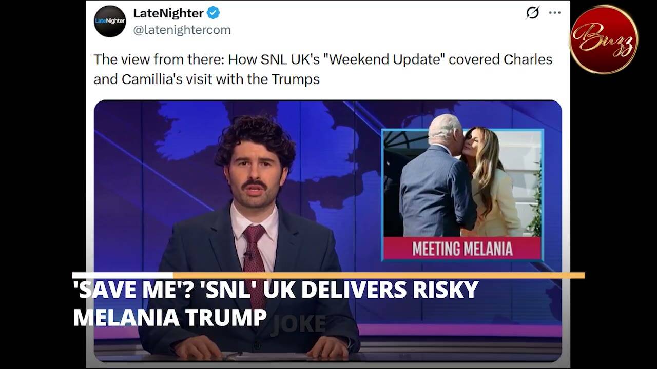 SNL takes brutal swipe at Melania Trump with King Charles kiss jab amid ...