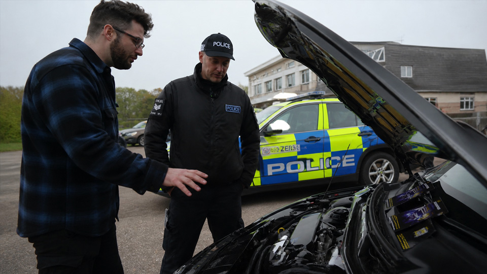 Police check cars at organised car meets